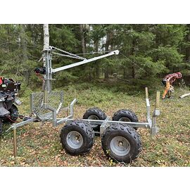Köp ATV Vagn med Flak, Kran och Elvinsch - ATVhuset.se