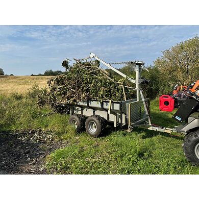 Köp ATV Vagn med Flak, Kran och Elvinsch - ATVhuset.se