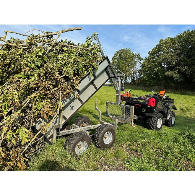 Köp ATV Vagn med Flak, Kran och Elvinsch - ATVhuset.se