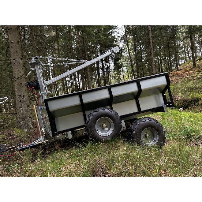Köp ATV Vagn med Flak, Kran och Elvinsch - ATVhuset.se