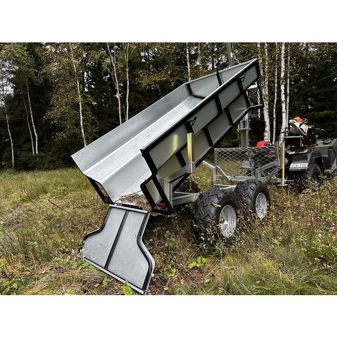 Köp ATV Vagn med Flak, Kran och Elvinsch - ATVhuset.se