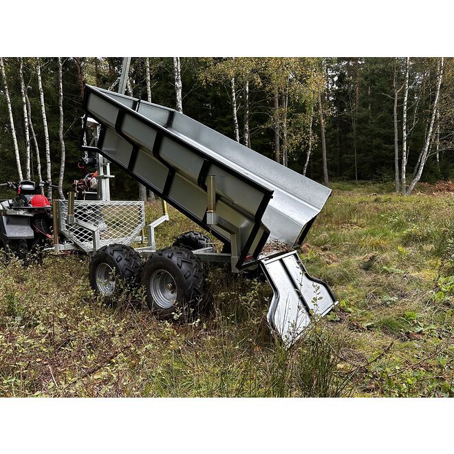 Köp ATV Vagn med Flak, Kran och Elvinsch - ATVhuset.se